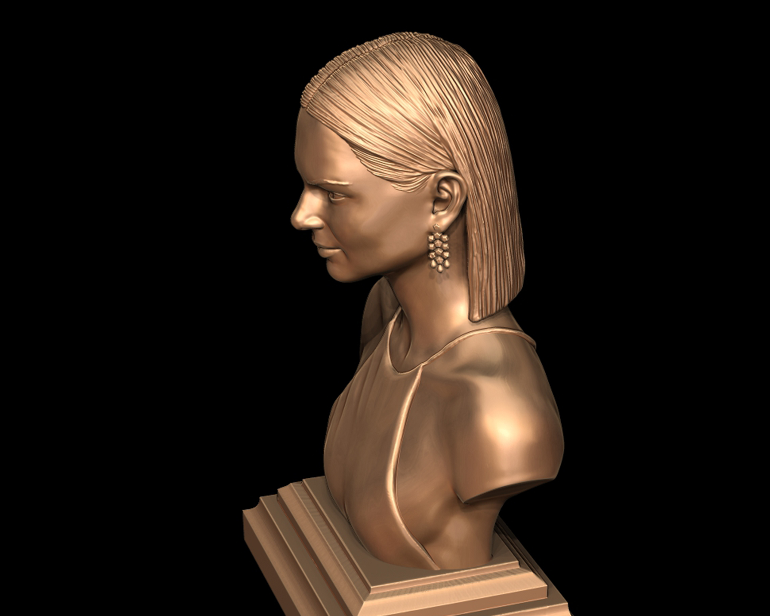 Файл STL Kendall Jenner 3D print model 🎨・Шаблон для 3D-печати для ...