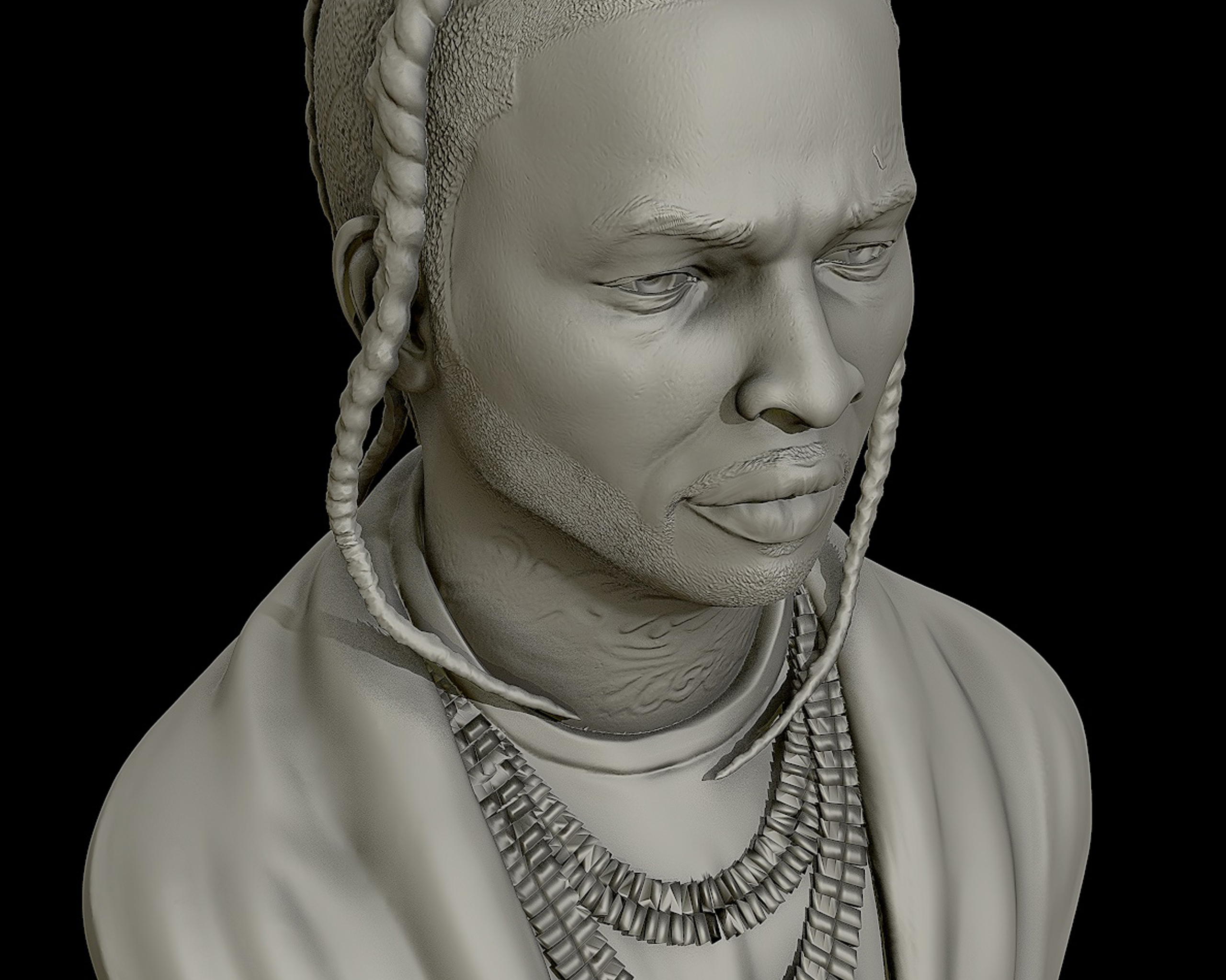 STL file POP SMOKE 3D model portrait sculpture・3D printable model to ...