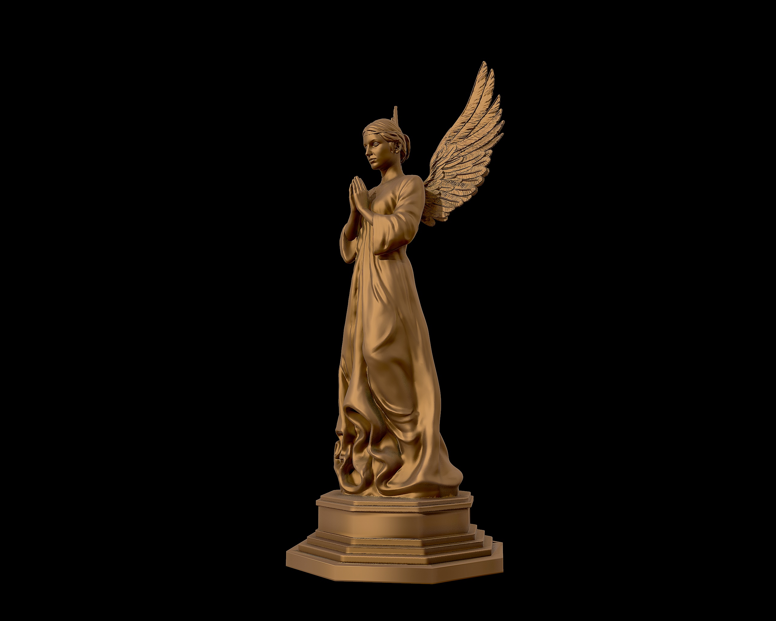 STL file Angel 3D model sculpture 👼・3D printable model to download・Cults