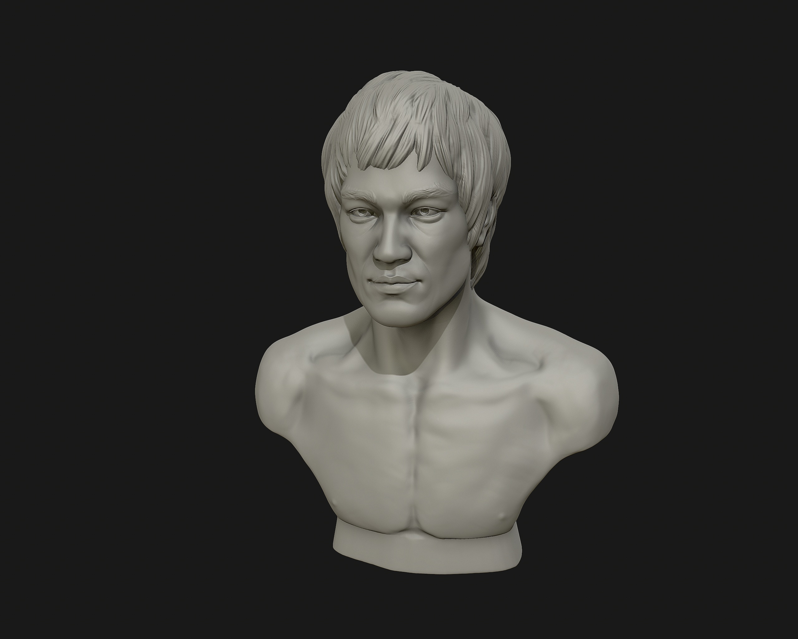 Download OBJ file Bruce Lee 3D printable model 3D print model • 3D ...