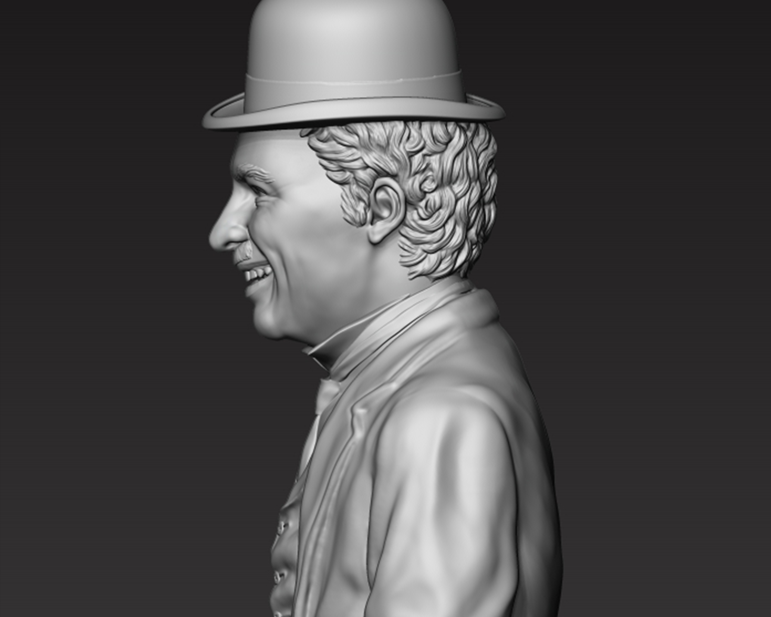 Файл STL Charlie Chaplin 3D print model・Модель для загрузки и 3D печати ...