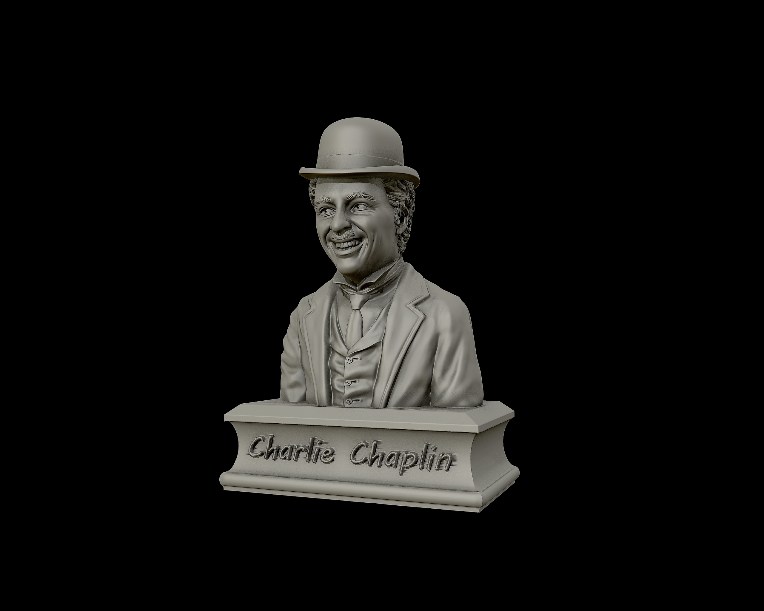 Файл STL Charlie Chaplin 3D print model・Модель для загрузки и 3D печати ...