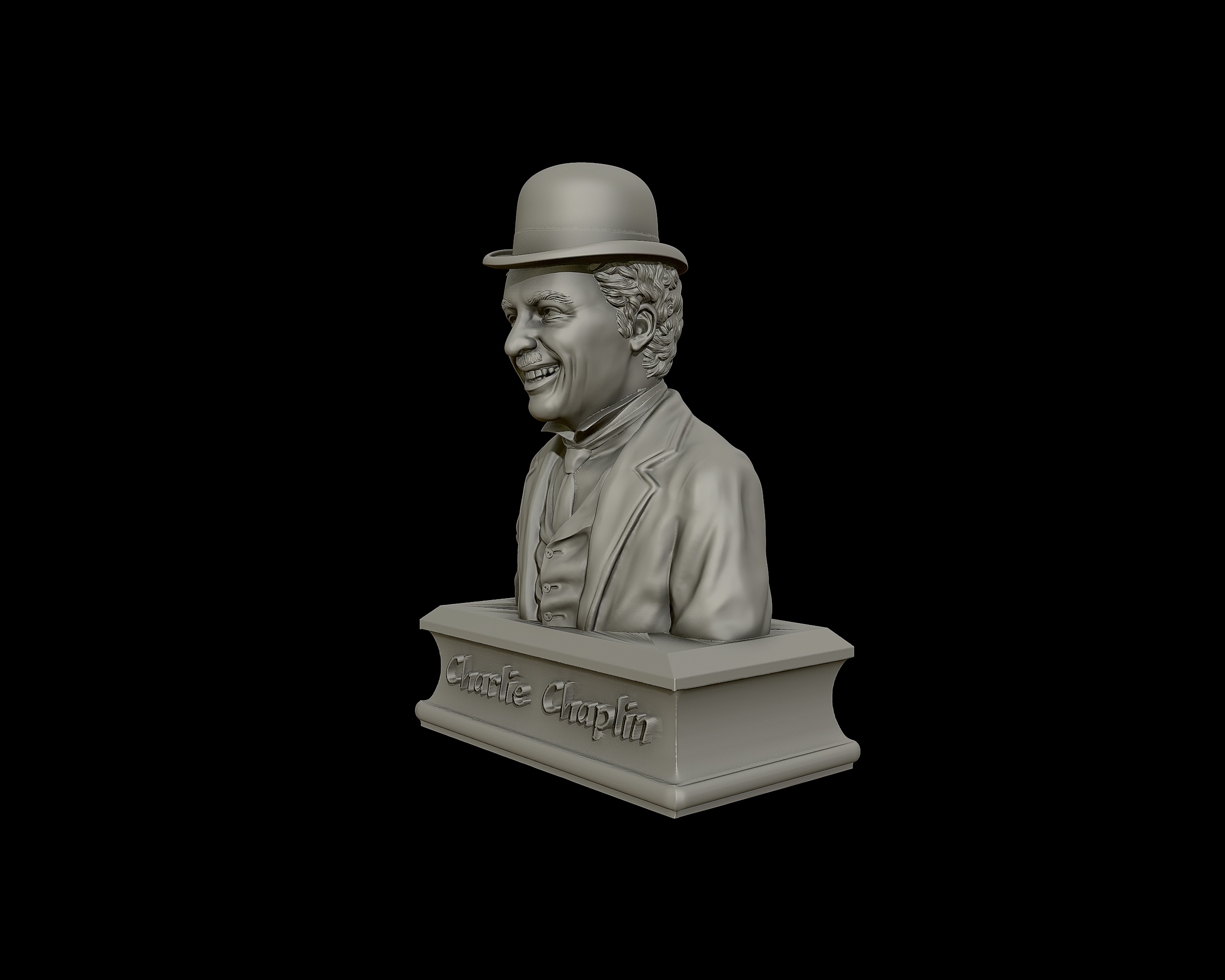 Файл STL Charlie Chaplin 3D print model・Модель для загрузки и 3D печати ...