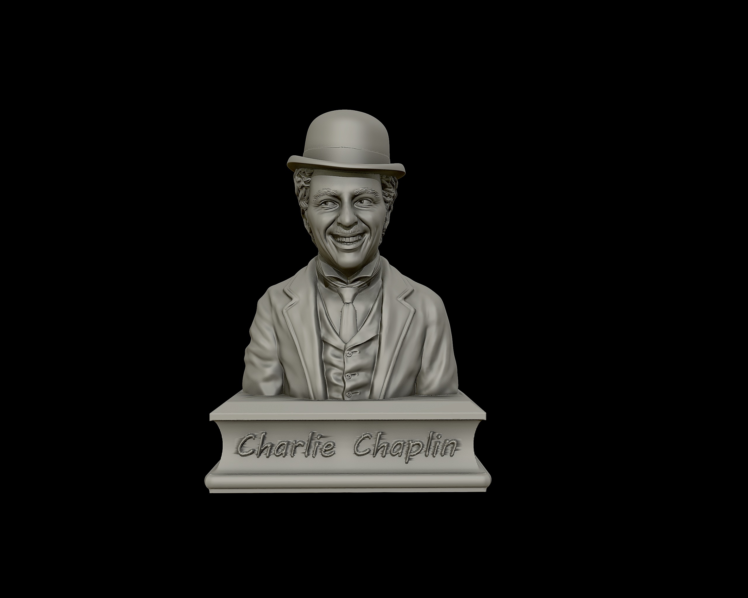 Файл STL Charlie Chaplin 3D print model・Модель для загрузки и 3D печати ...