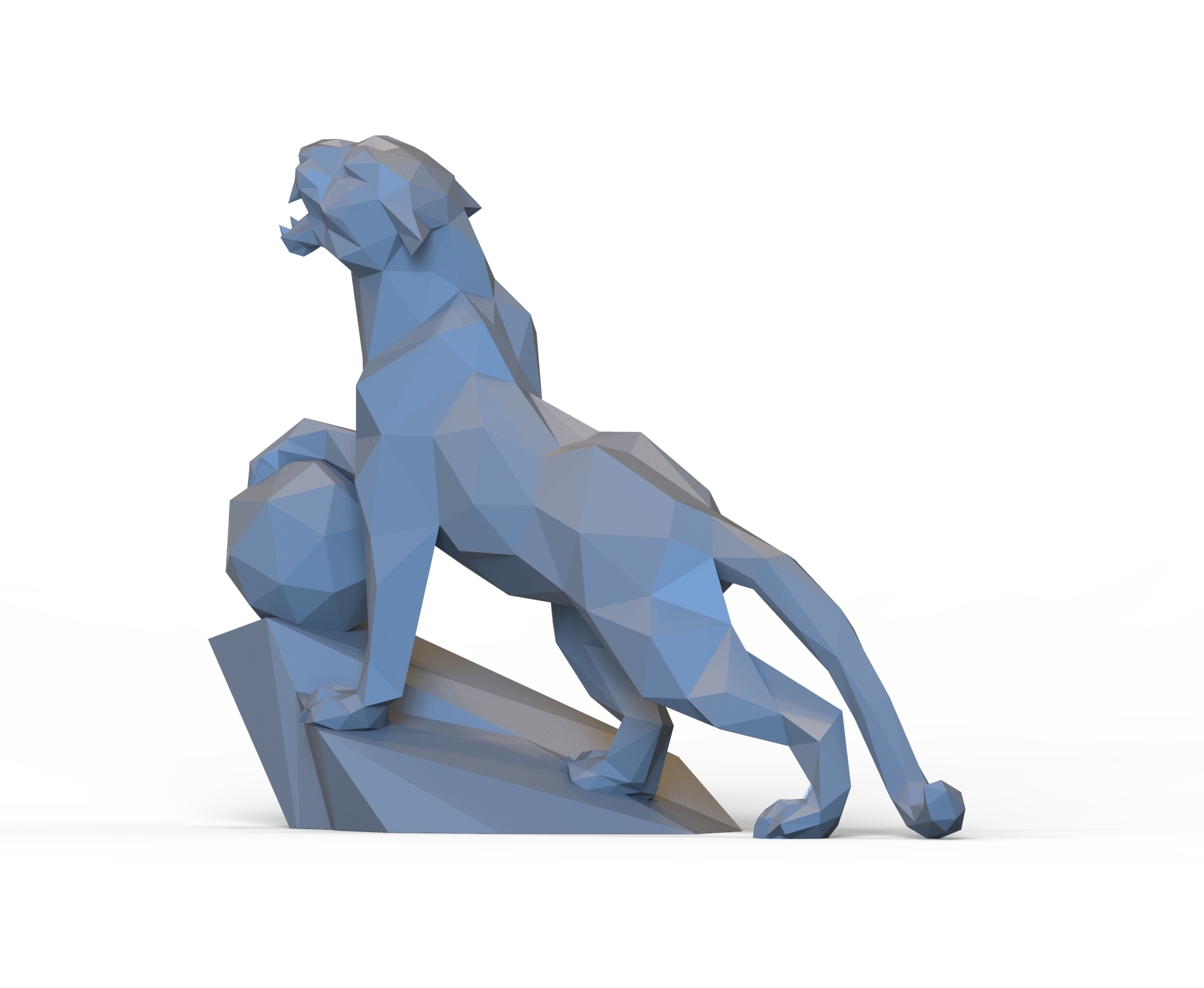 STL-Datei Low-poly panther 3d print model 🎨・3D-druckbare Vorlage zum ...