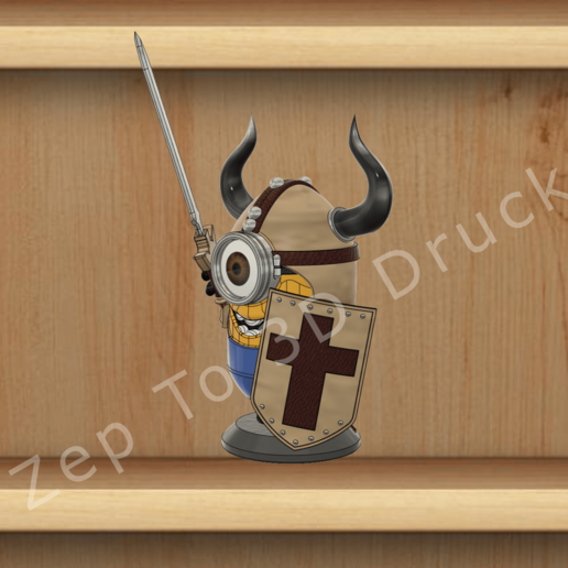 Download STL file Minion Warrior • 3D printing template ・ Cults