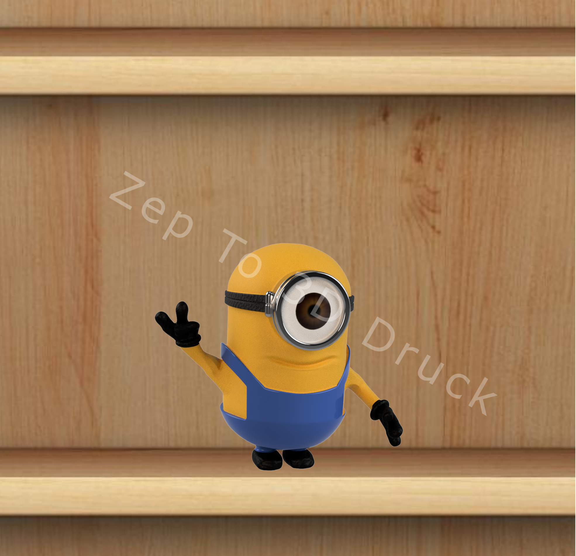 Fichier STL Minion Peace 👹・Design pour imprimante 3D à télécharger・Cults