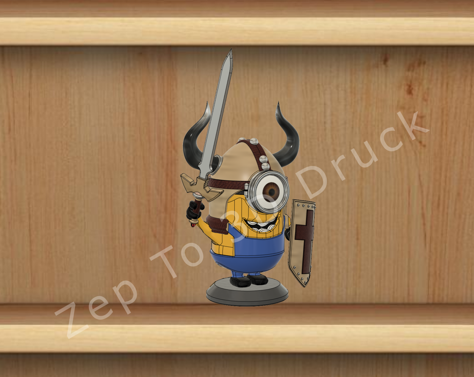 Download STL file Minion Warrior • 3D printing template ・ Cults
