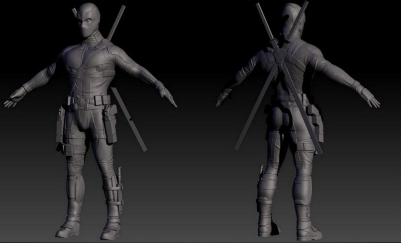 3D file Deadpool Comix Character 3D Model・3D printing model to download ...