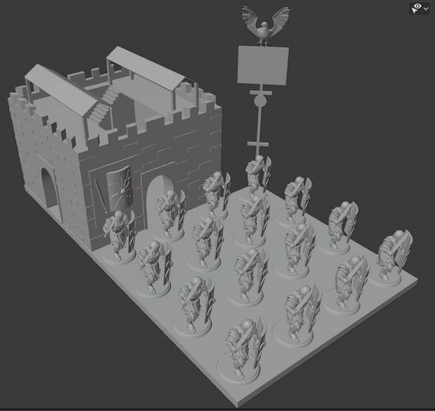 STL file Caesar III - Legionary Fort (Primus)・3D printable model to ...