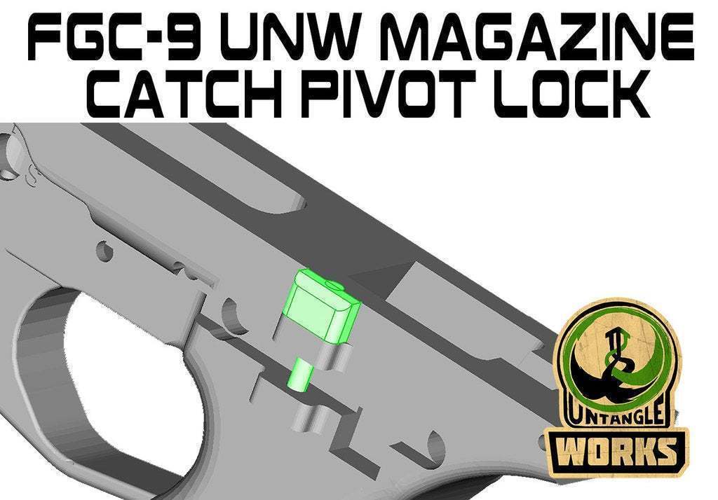 Free STL file FGC9 UNW Magazine Catch Pivot Lock・3D printing model to ...