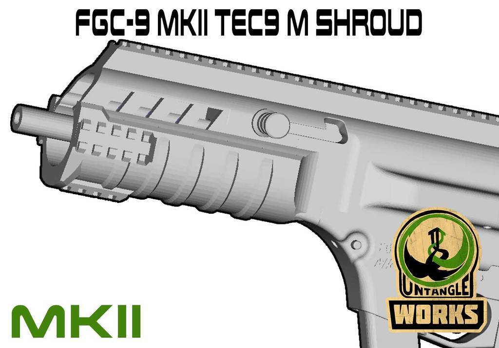 Free STL file FGC9 MKII TEC9 M set 👽・3D printer design to download・Cults