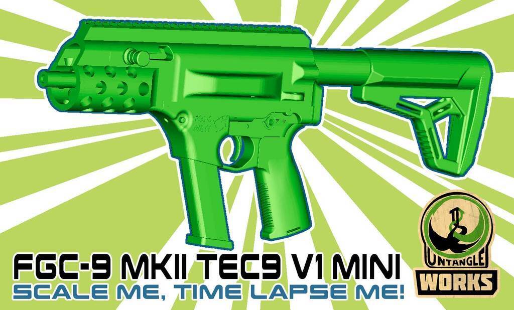 Archivo STL gratis FGC9 MK-II tec9 v1 MINI 🎨・Diseño imprimible en 3D ...
