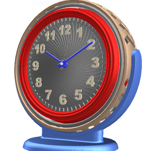 Download 3D printing models Spinning Clock Design ・ Cults