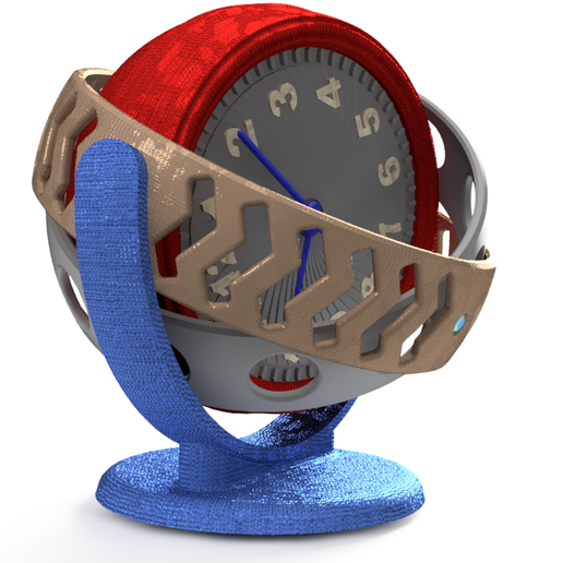 Download 3D printing models Spinning Clock Design ・ Cults