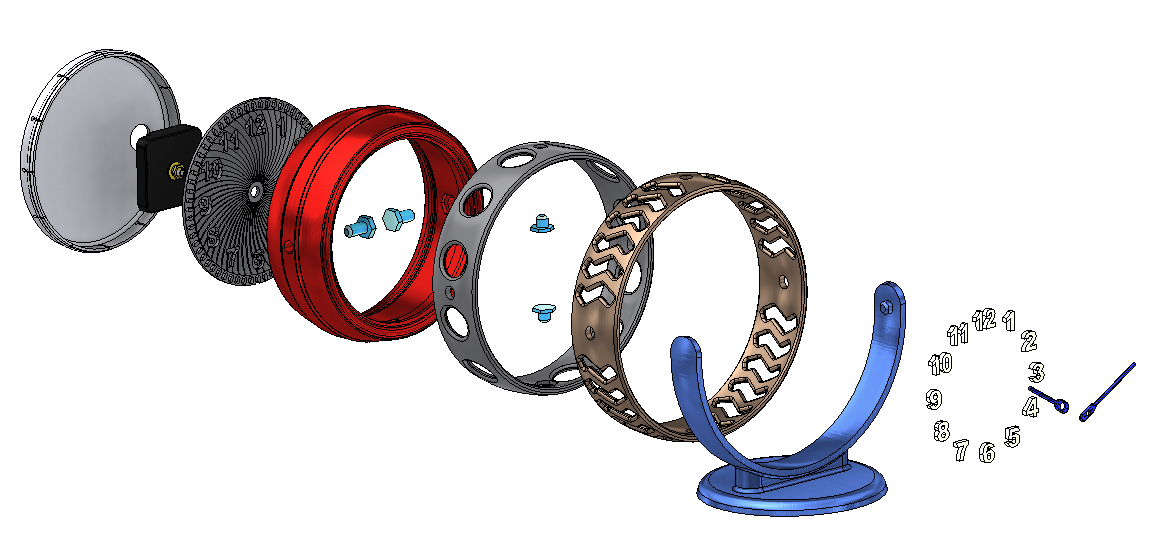 3D file Spinning Clock Design・3D print design to download・Cults