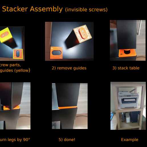 Download free STL files Lack Stacker (invisible screws) ・ Cults