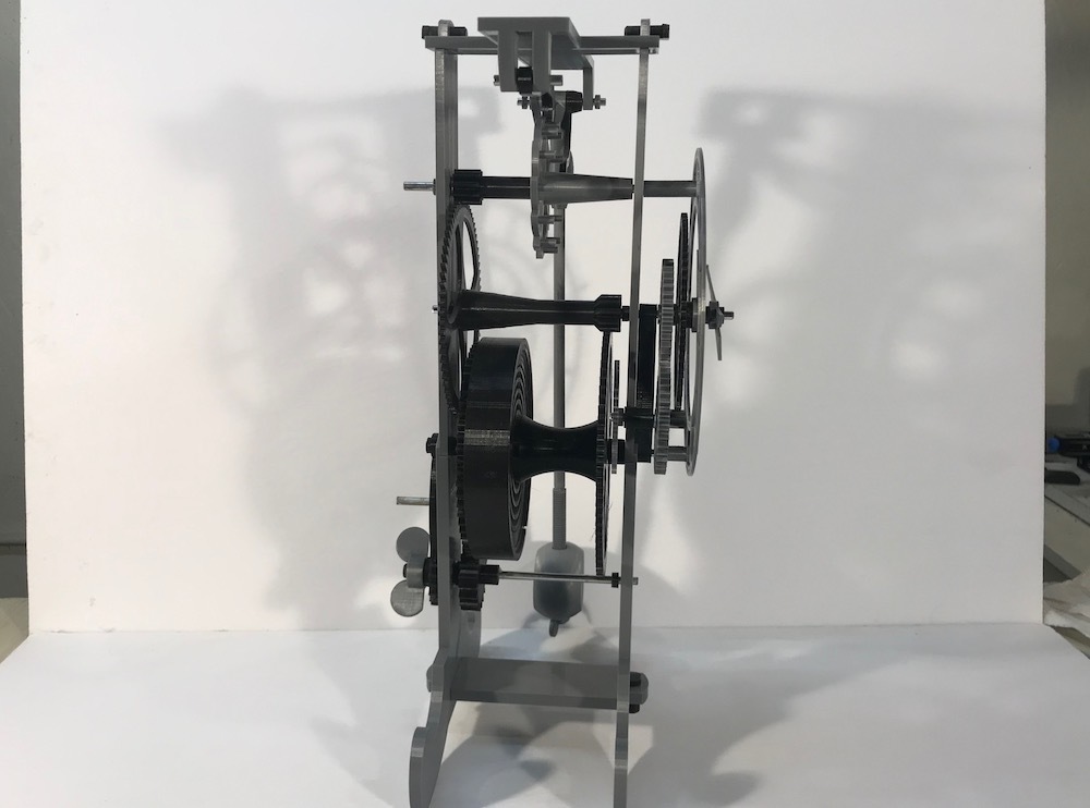 Download free STL file Galileo Escapement clock spring driven and hands ...