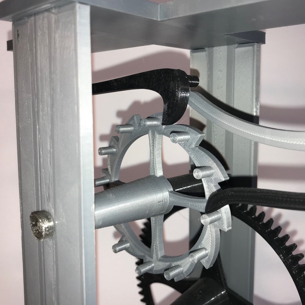 Download free STL file Galileo escapement clock spring driven all 3D ...