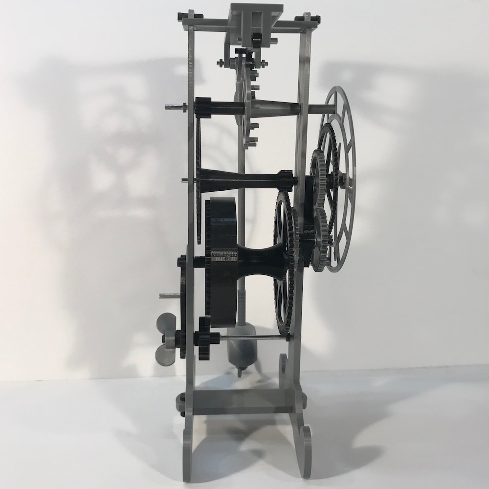 Download free STL file Galileo Escapement clock spring driven and hands ...