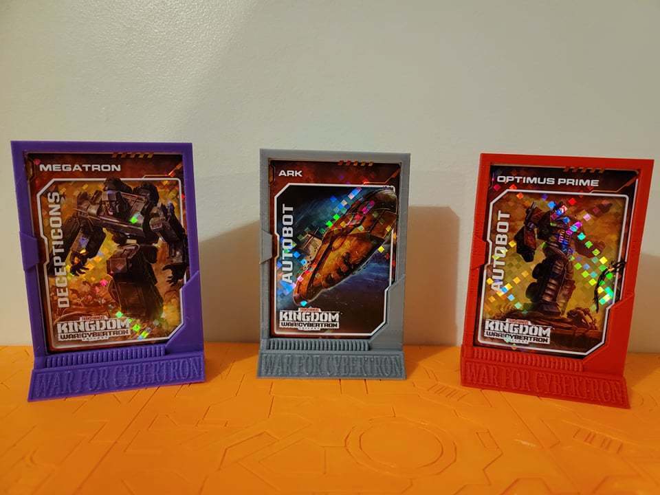 STL file Transformers Kingdom - Card Holder and Blank・Model to download ...