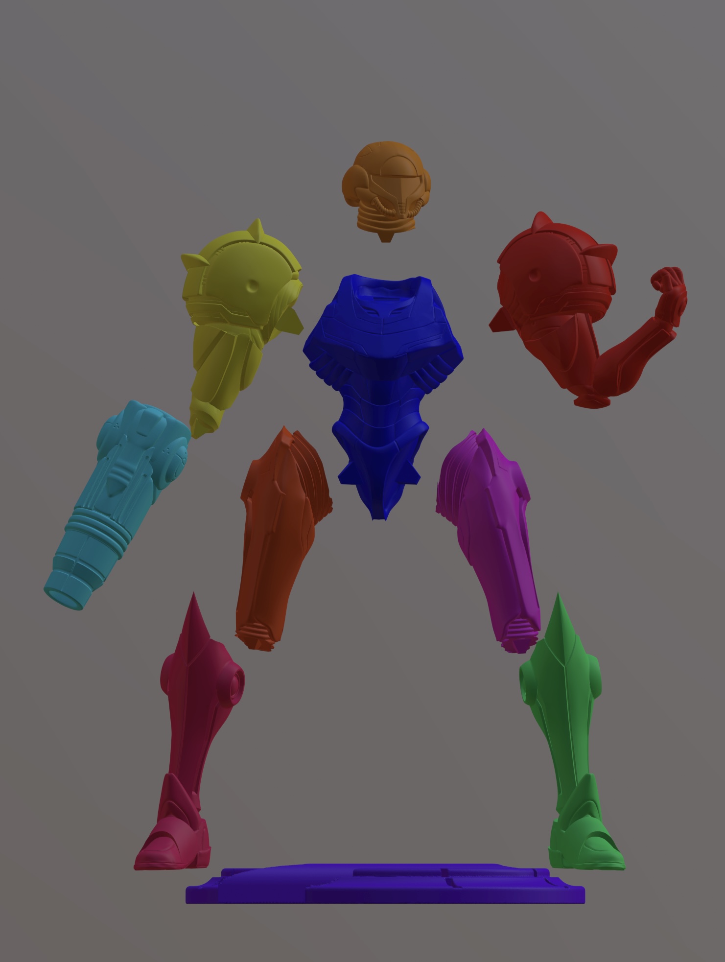 3D file Samus Phazon Suit Garage Kit・3D printing model to download・Cults