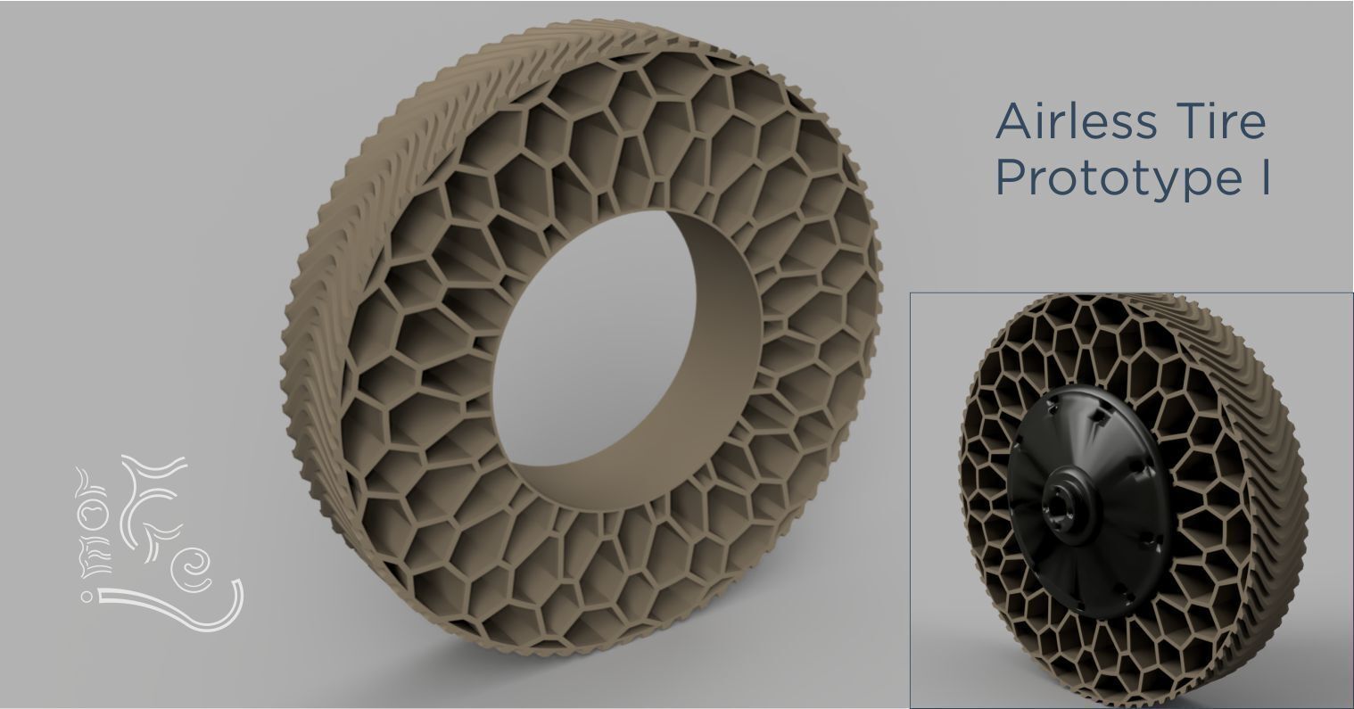 Free STL file Airless Tyre Prototype I・3D printable model to download・Cults