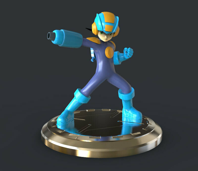 STL file Megaman EXE・Model to download and 3D print・Cults