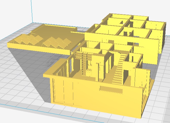 STL file modern house plan draft・3D printable model to download・Cults