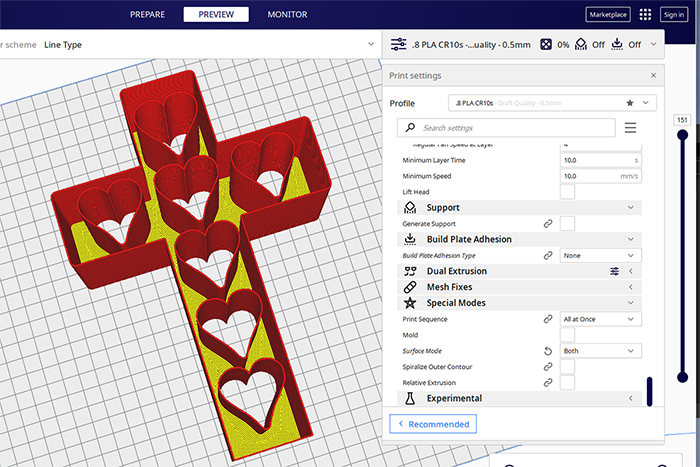 Free STL file Cross & Hearts ・3D printable design to download・Cults