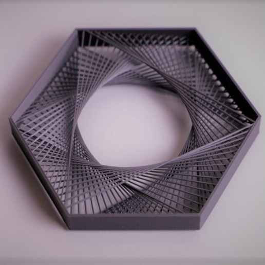 Download free STL file Polygons optical effect • 3D printing template ...