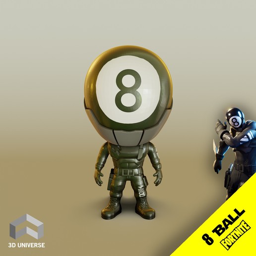 Download STL file Funko 8 Ball Fortnite • Design to 3D print ・ Cults