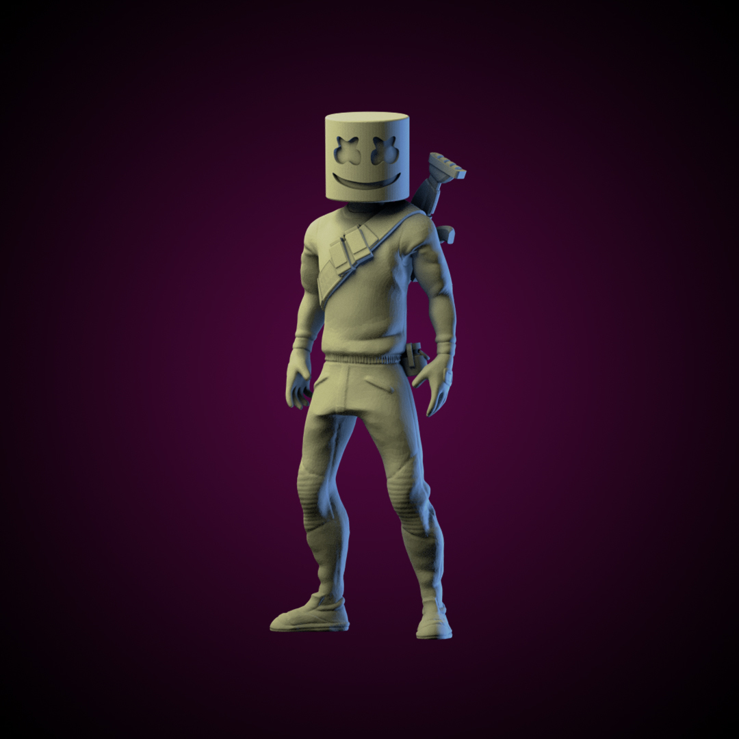 STL file Fortnite Marshmello 🦸・3D printable design to download・Cults