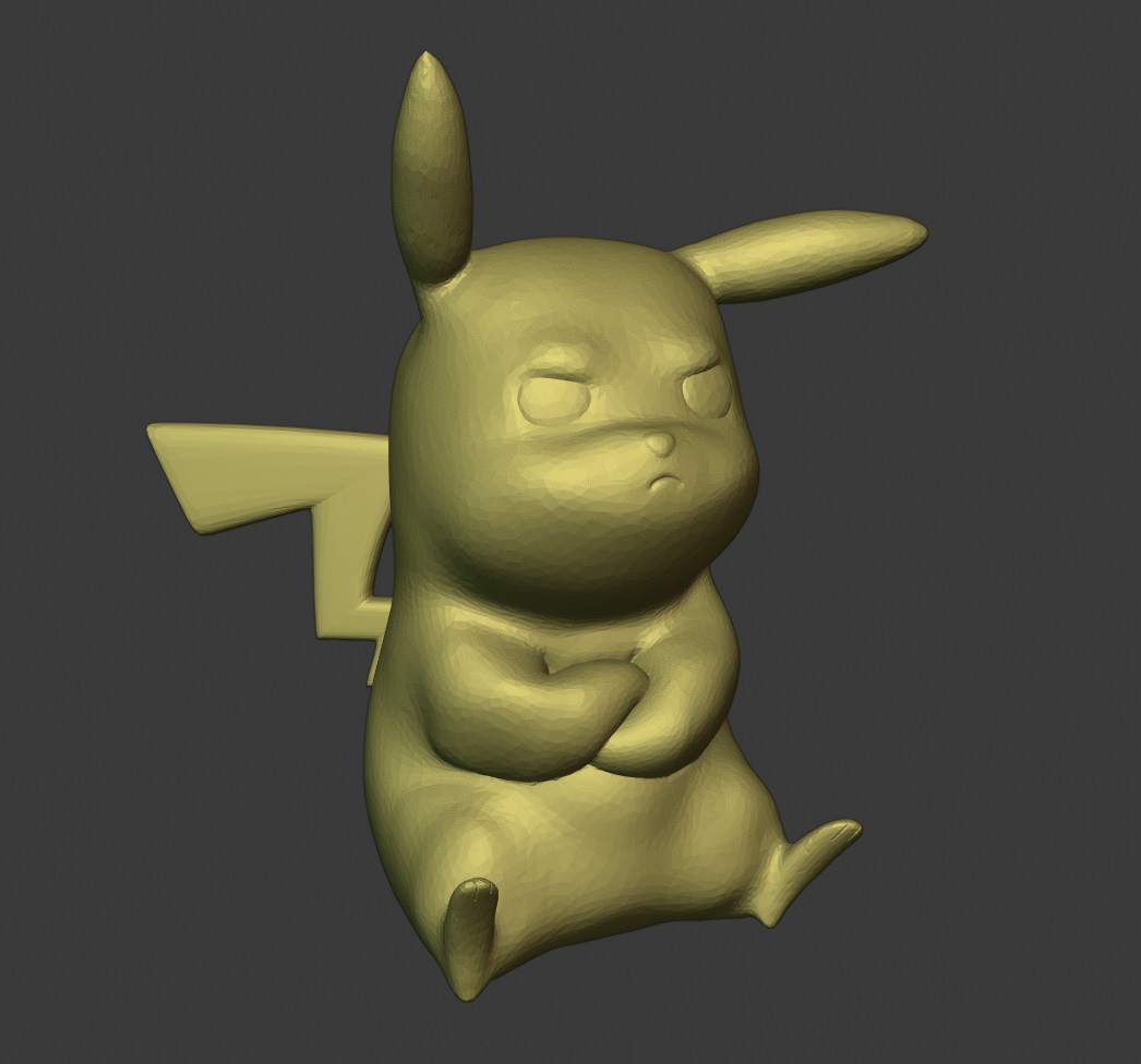 Archivo STL gratis Pikachu Angry・Modelo para descargar y imprimir en 3D ...