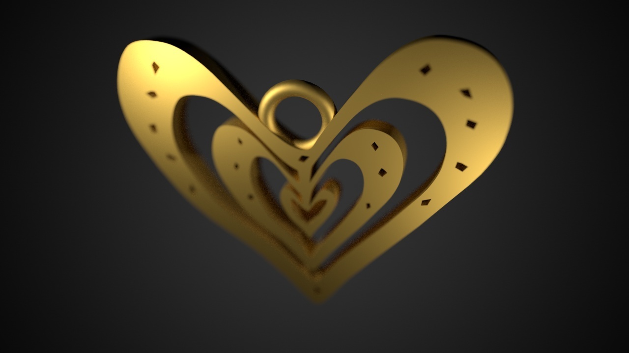 STL file Heart charm or pendent・3D printable model to download・Cults