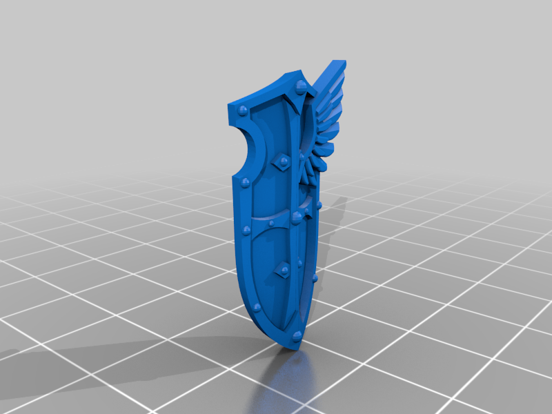 Free STL file Shield with arm for Gloomy angels・3D printer design to ...