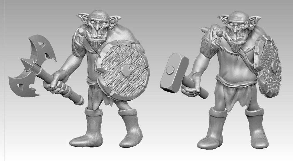 Free STL file Miniature - Orc 1 (2017)・3D printable design to download ...