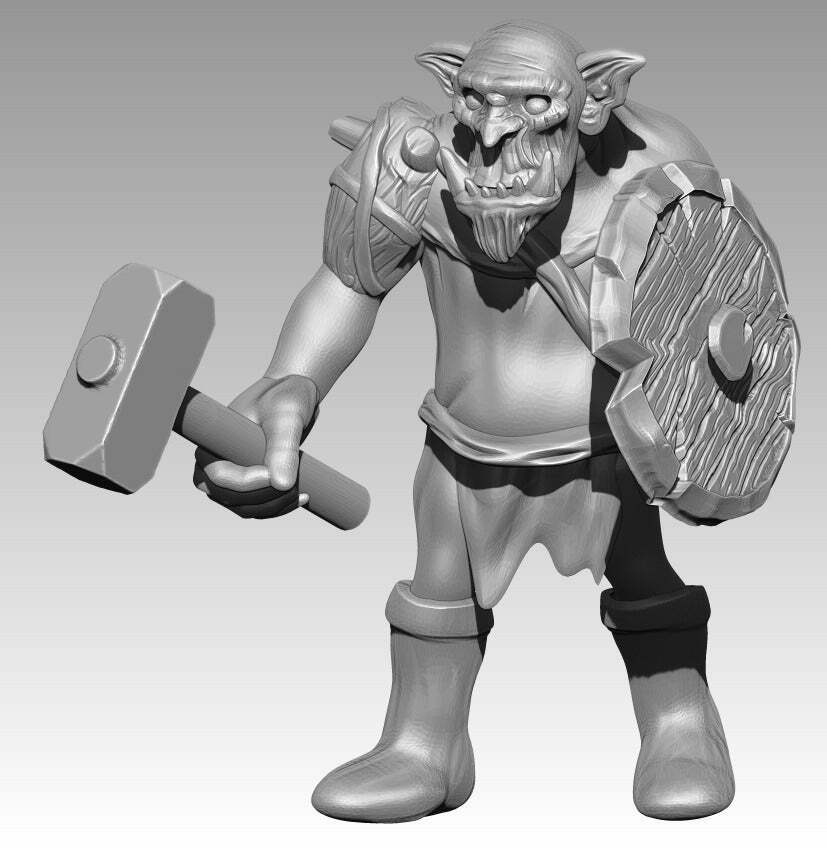 Free STL file Miniature - Orc 1 (2017)・3D printable design to download ...