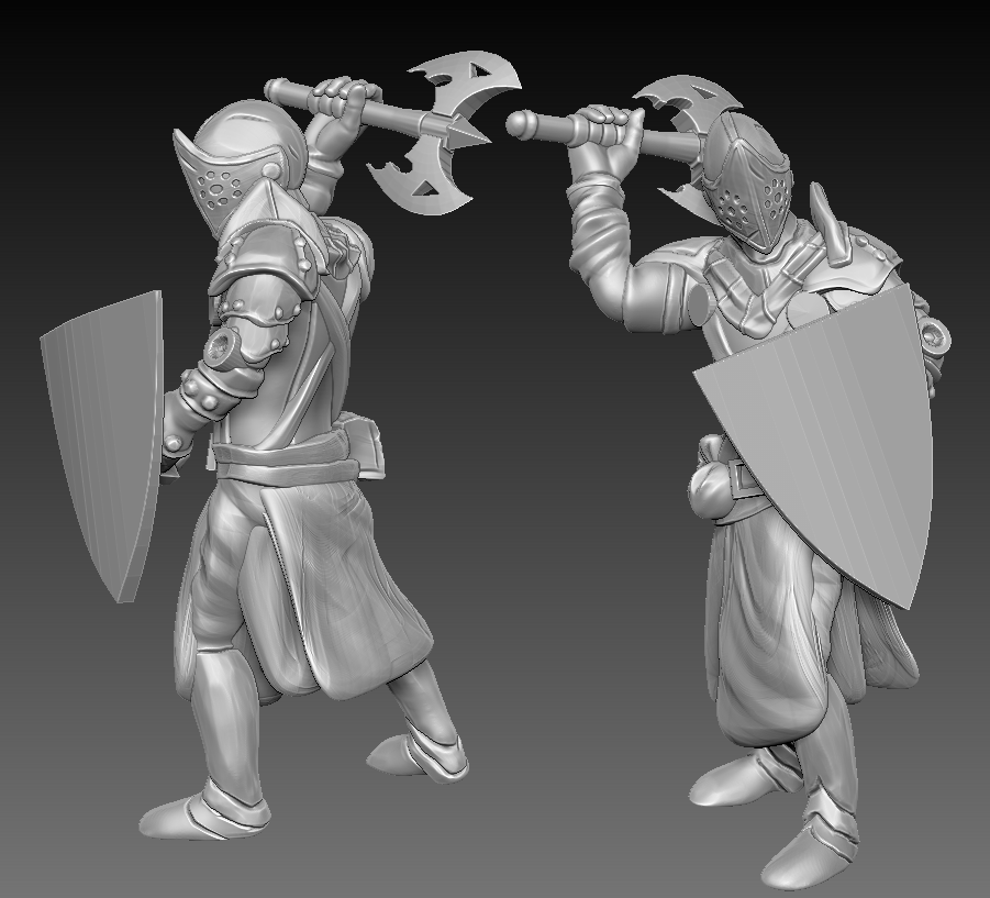 Archivo STL gratis Miniatura - Caballero 1 (2017)・Objeto de impresión ...