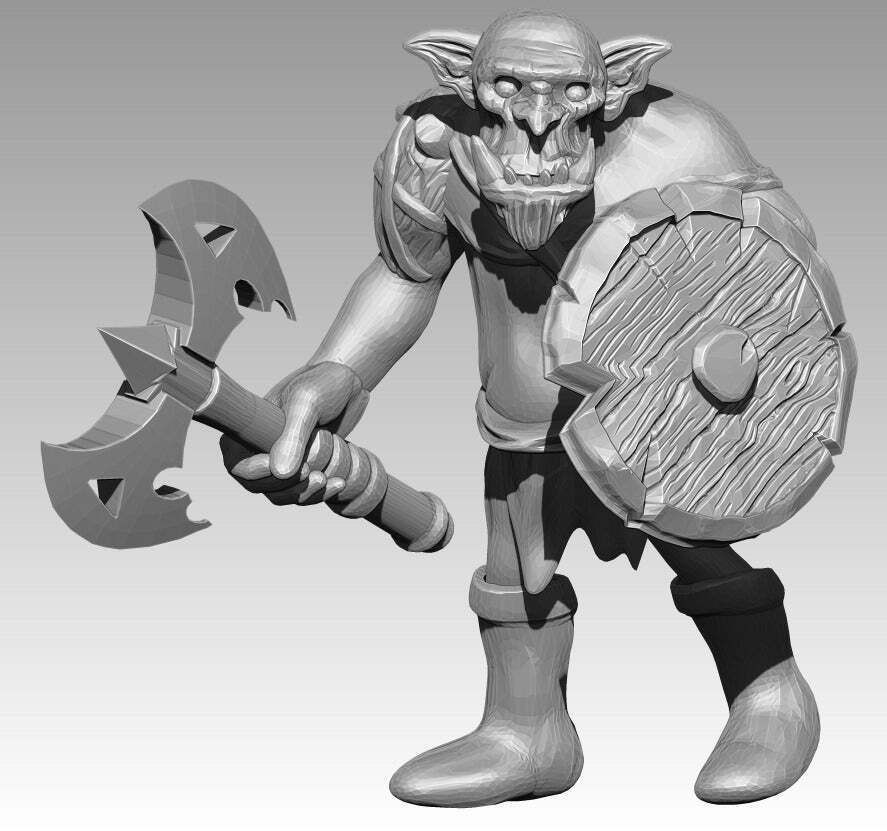 Free STL file Miniature - Orc 1 (2017)・3D printable design to download ...