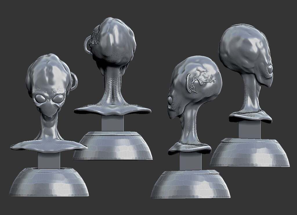 Free STL file Misc. - Alien Bust (2016)・3D print model to download・Cults