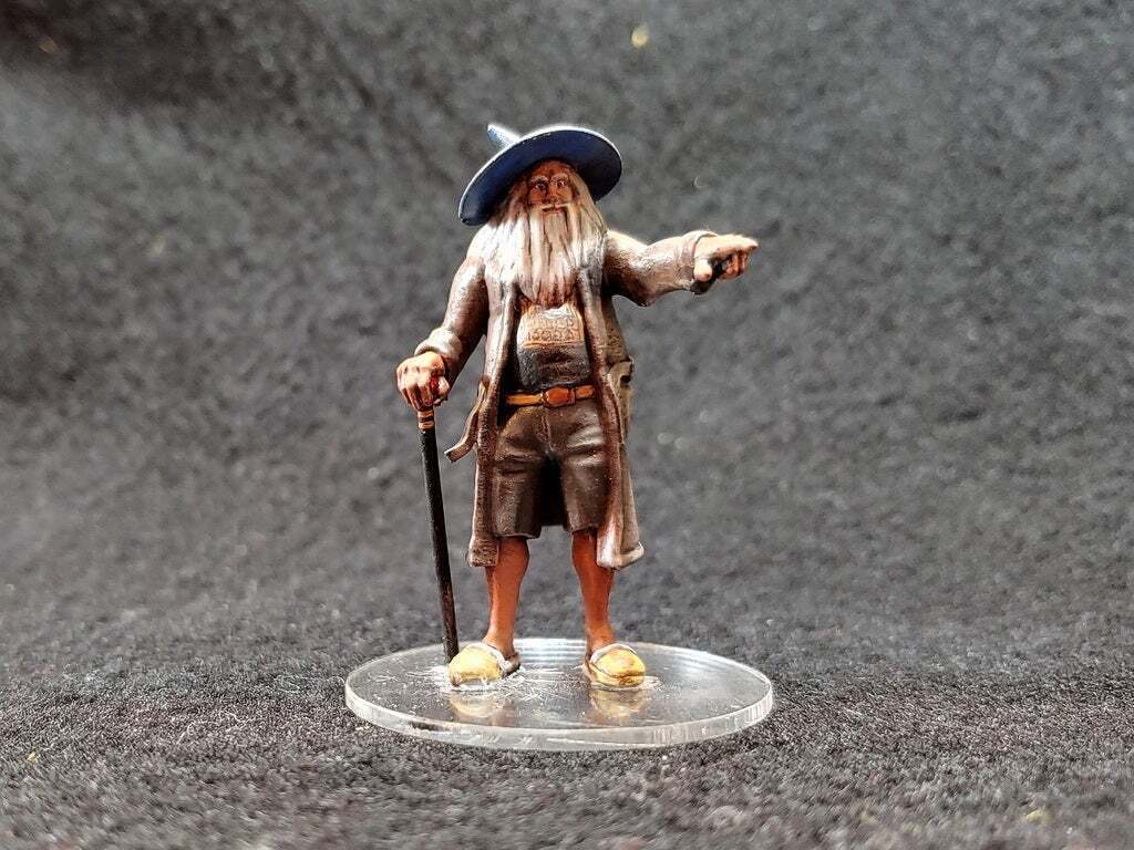 Free OBJ file The Fireball Wizard 🎩・3D printable design to download・Cults