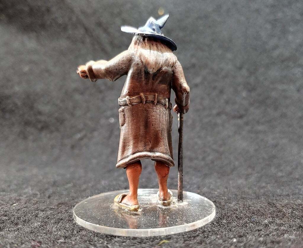 Free OBJ file The Fireball Wizard 🎩・3D printable design to download・Cults