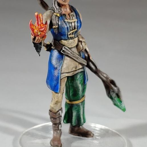 Download free OBJ file 1-53 - Half Elf Wizard • Template to 3D print ...