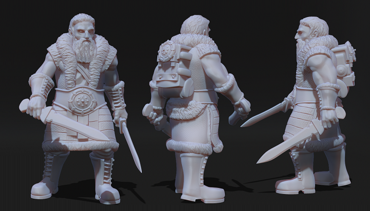 Free OBJ file 1-54 - Dwarven Adventures・3D printing template to ...