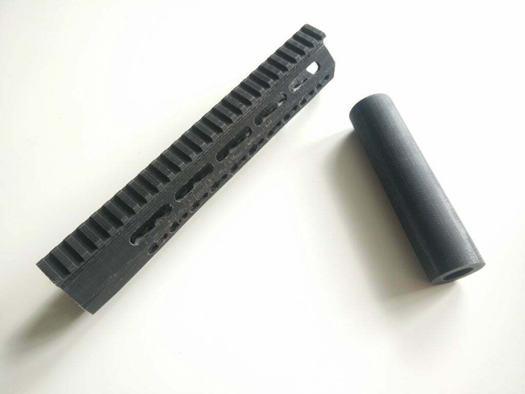 Free STL file M4 Airsoft RAS Keymod Rail 🔫・3D printing template to ...