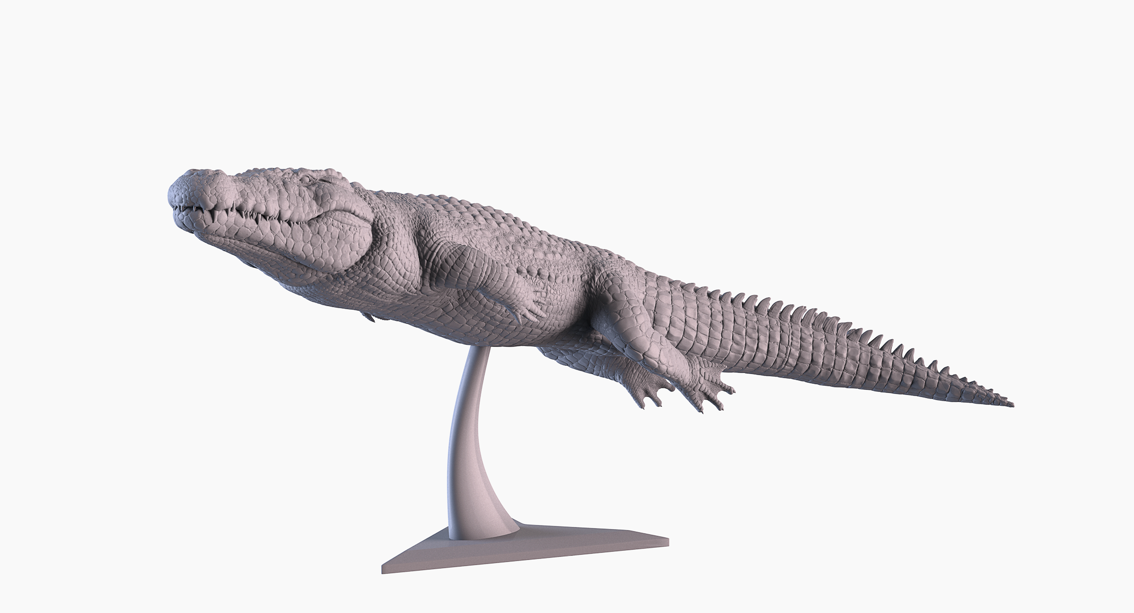 3D file Crocodile・3D print design to download・Cults