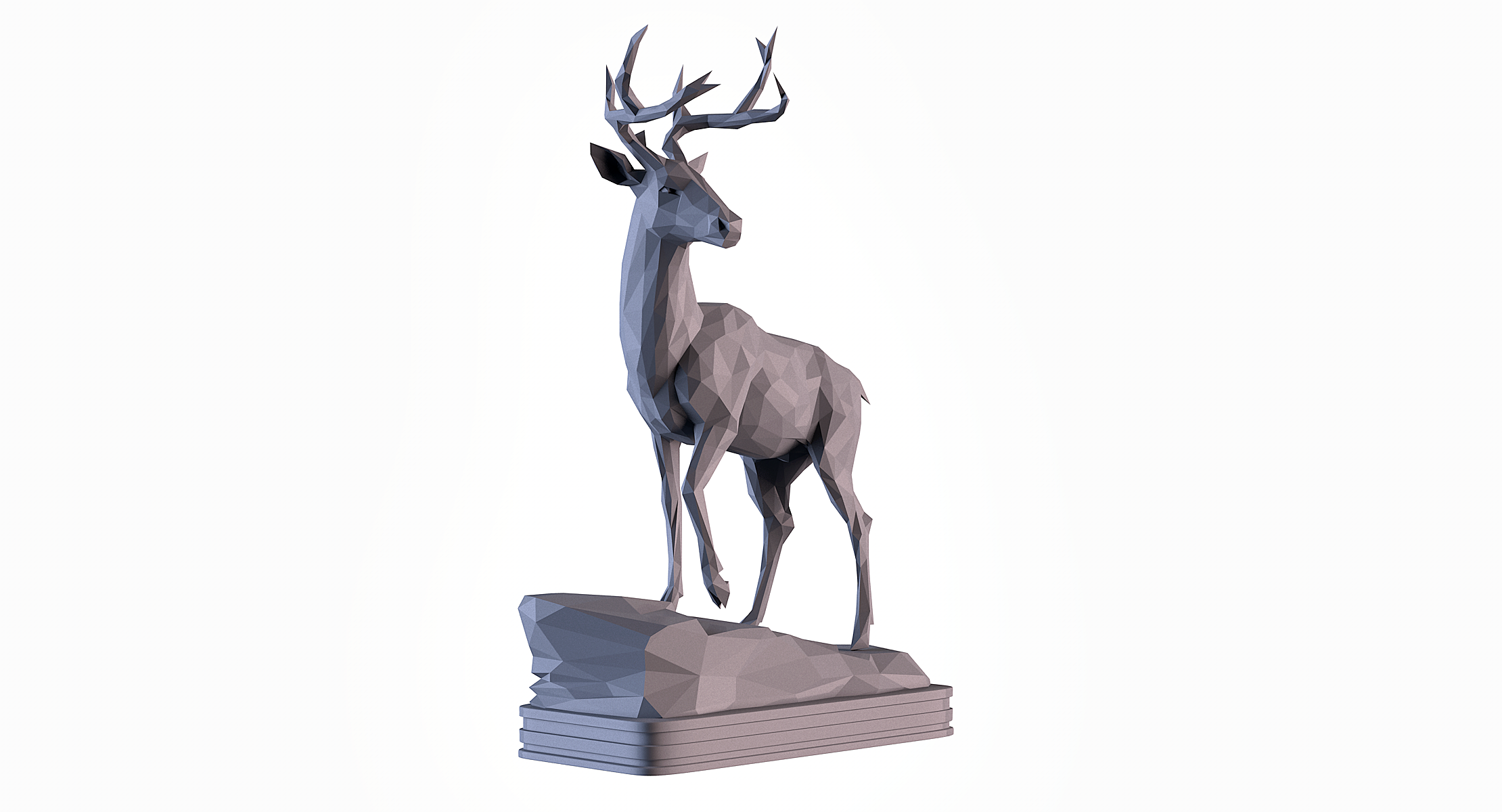 STL file Deer LowPoly 🦌・3D print design to download・Cults