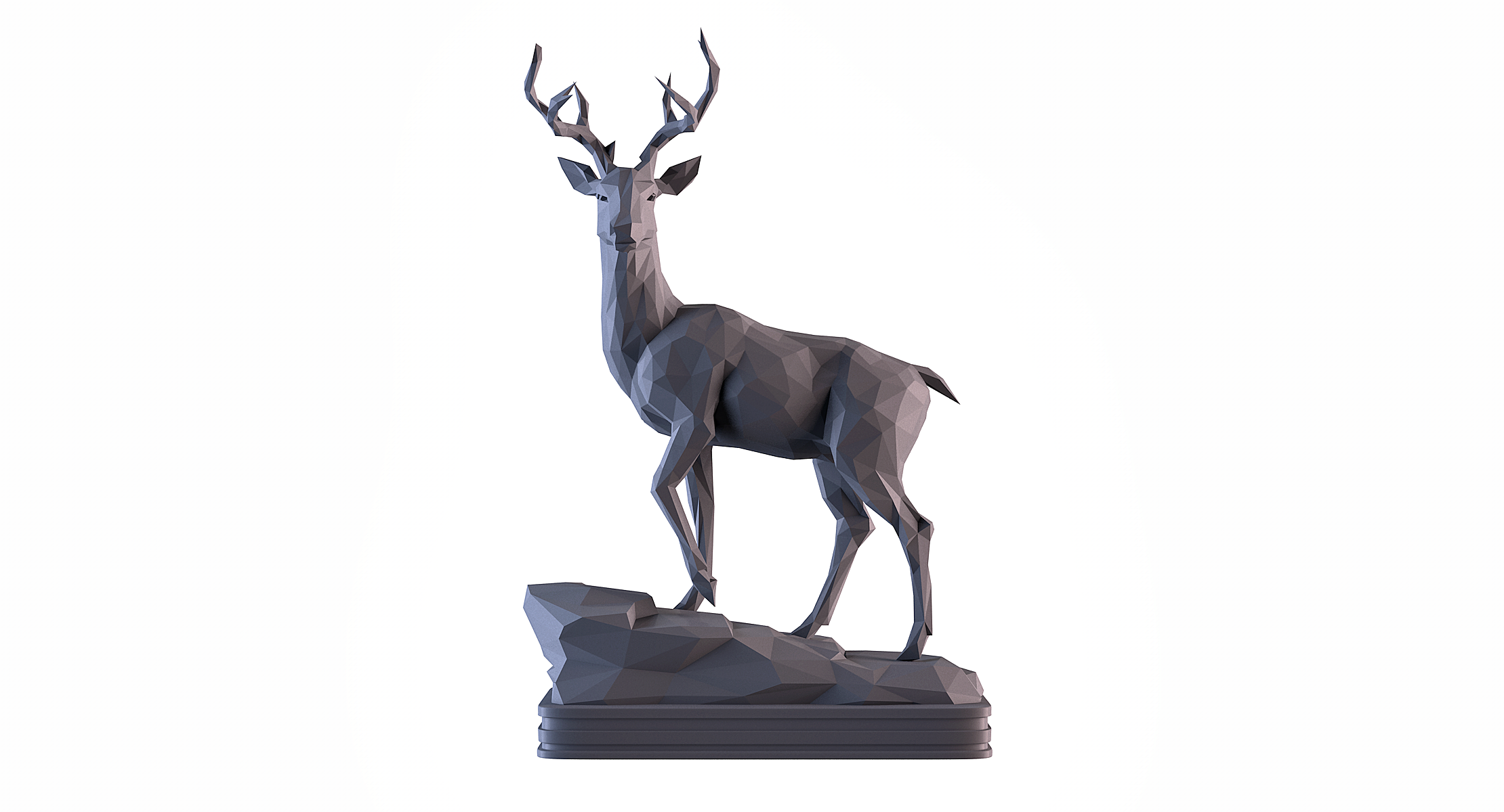 STL file Deer LowPoly 🦌・3D print design to download・Cults