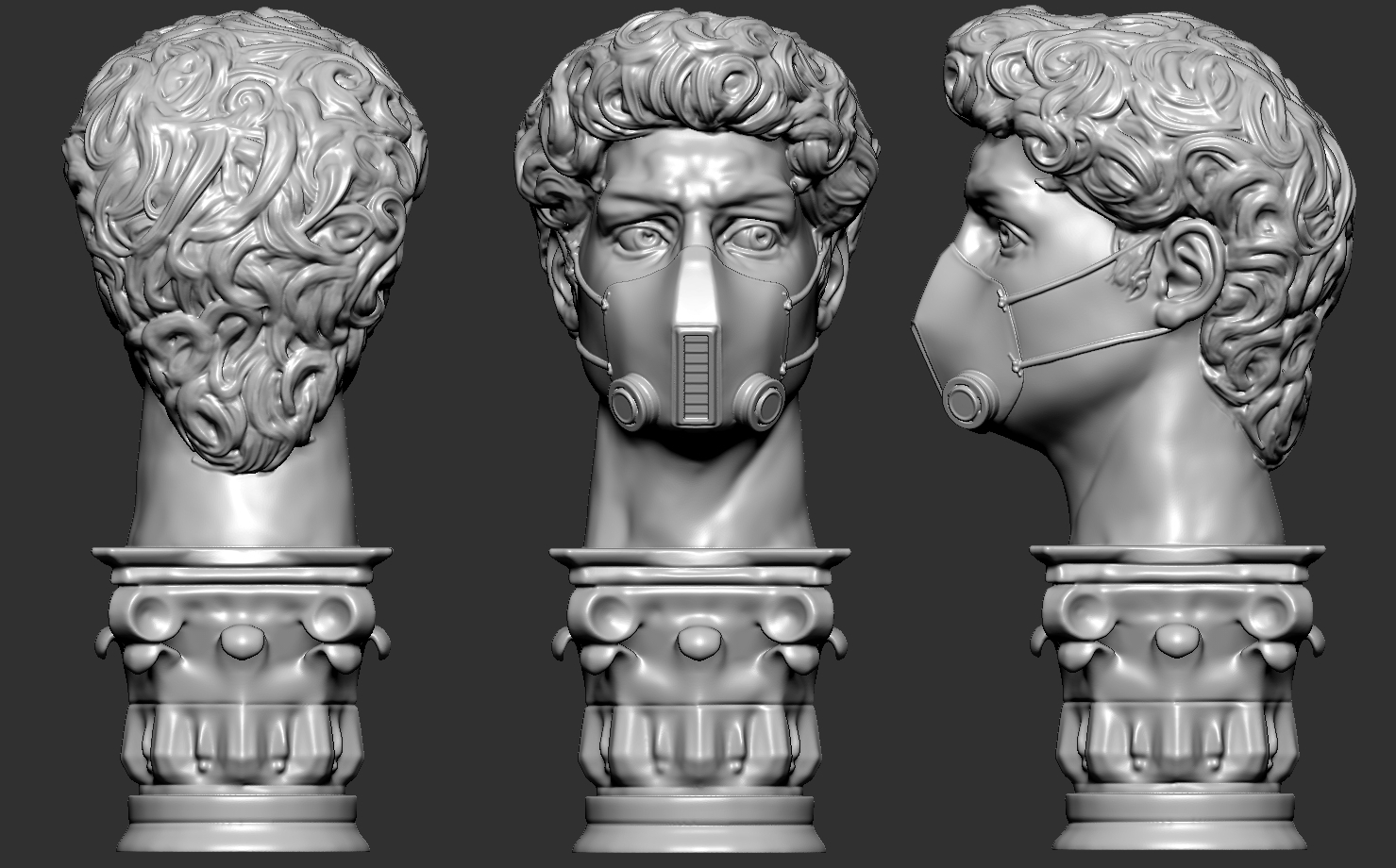 STL file David 2020 ️・3D print design to download・Cults